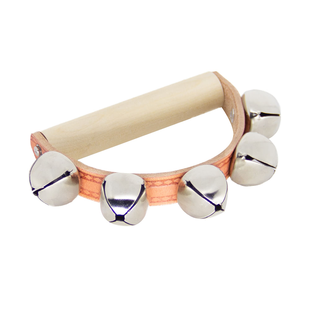 Chocalho Infantil Kidzzo 5 Guizos com Alça em Madeira - Izzo