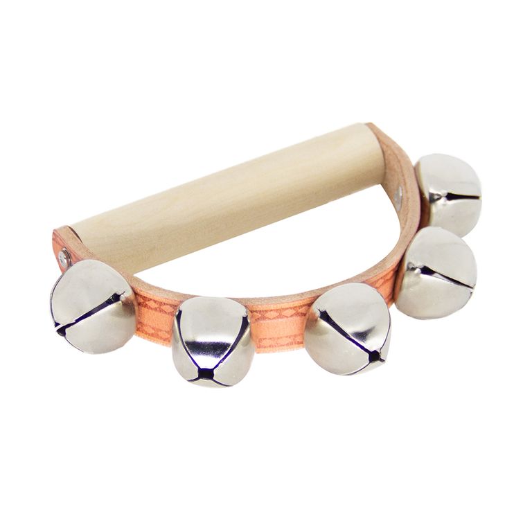 Chocalho Infantil Kidzzo 5 Guizos com Alça em Madeira - Izzo