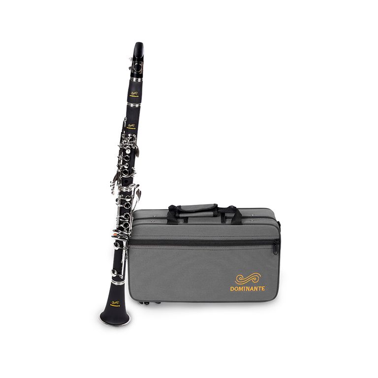 Clarinete Dominante em Bb com 17 Chaves, Kit Limpeza e Semicase - Izzo